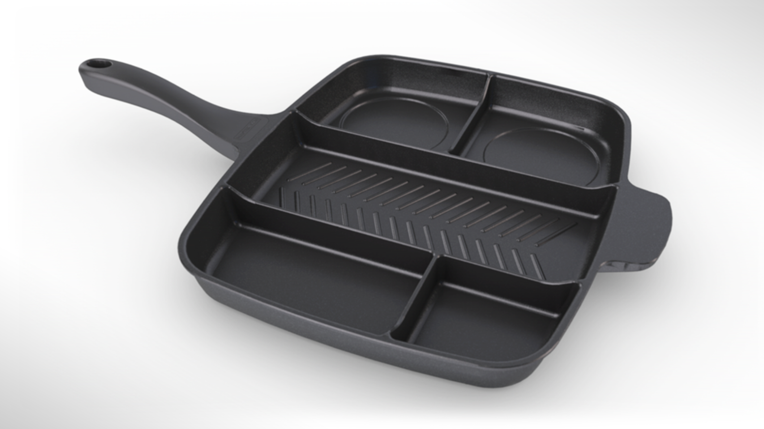 MasterPan Multi-Section Non-Stick Cast Aluminum Skillet